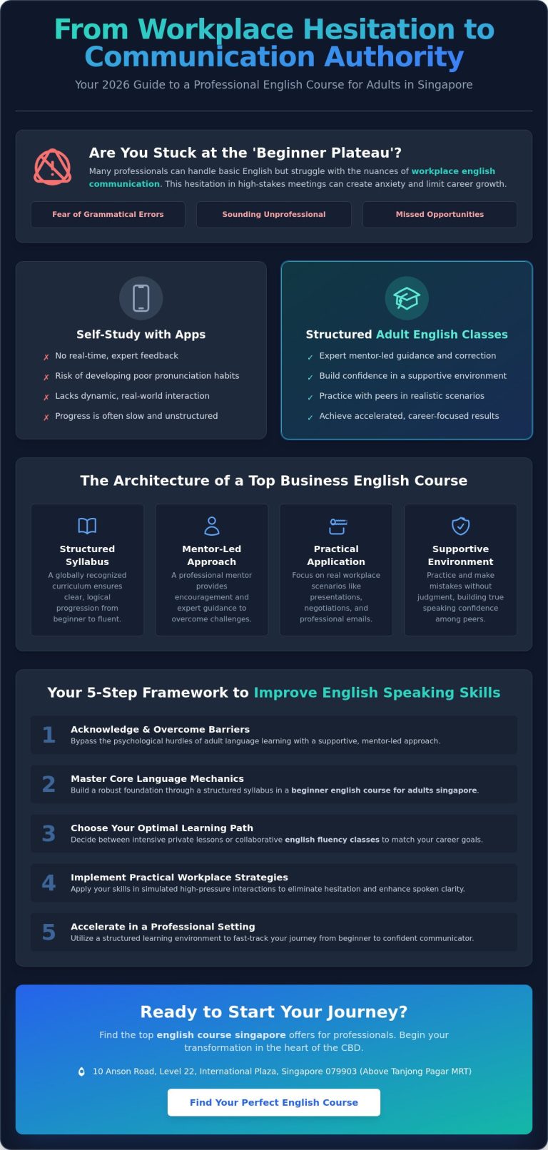 Beginner English Course for Adults in Singapore: The 2026 Professional ...
